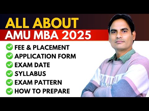 AMU MBA 2025 | AMU APPLICATION FORM | EXAM DATE | SYLLABUS | FEE ...