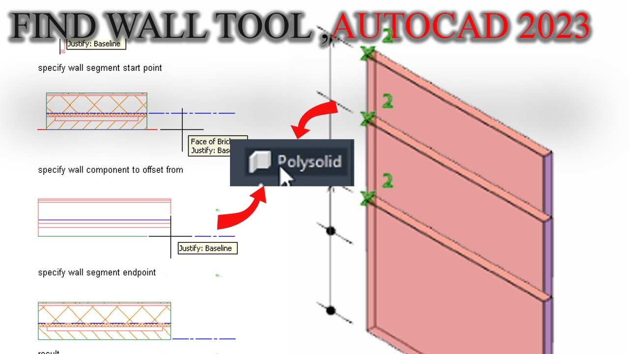 Autocad 2023: How To Find The Wall Tool - YouTube