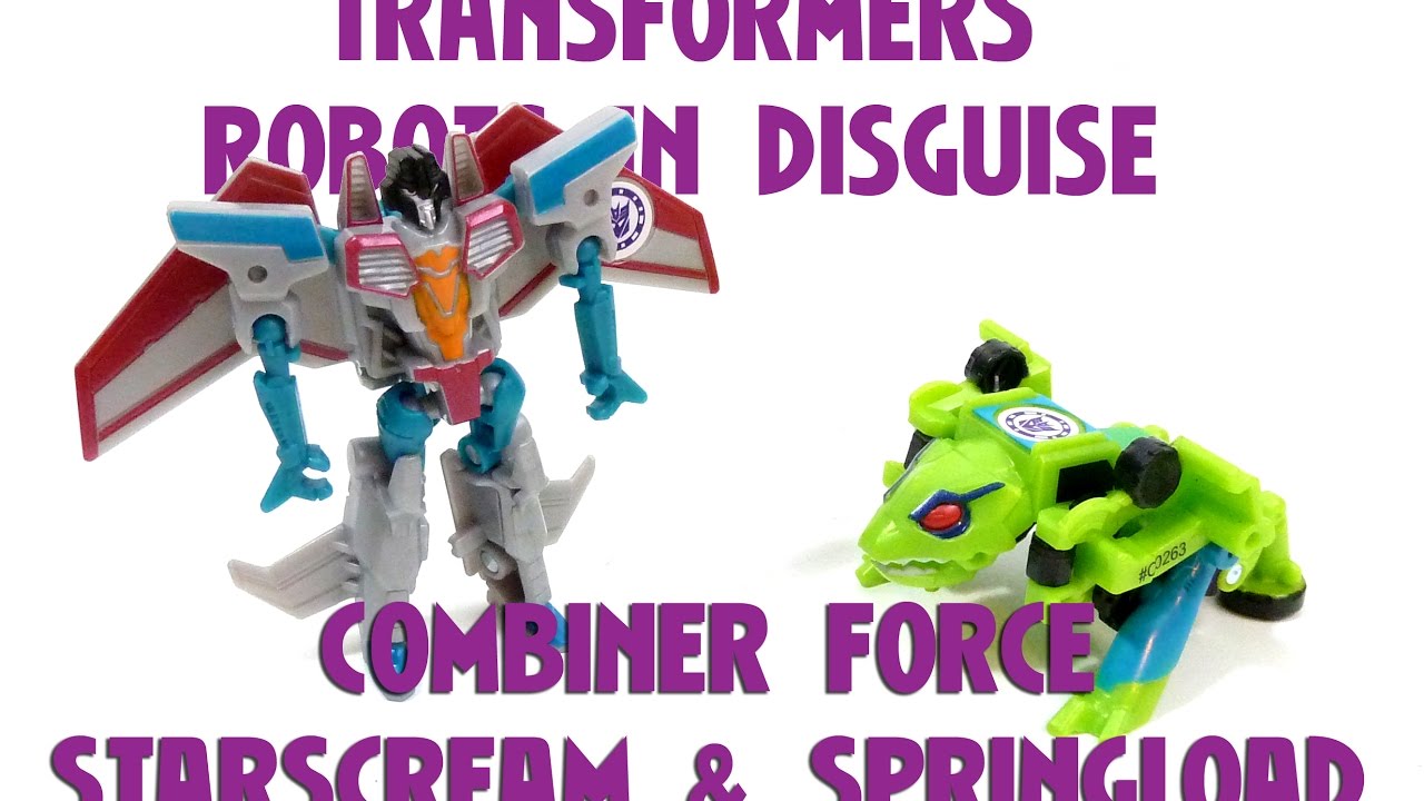 COMBINER FORCE LEGION STARSCREAM AND SPRINGLOAD REVIEW TRANSFORMERS ...