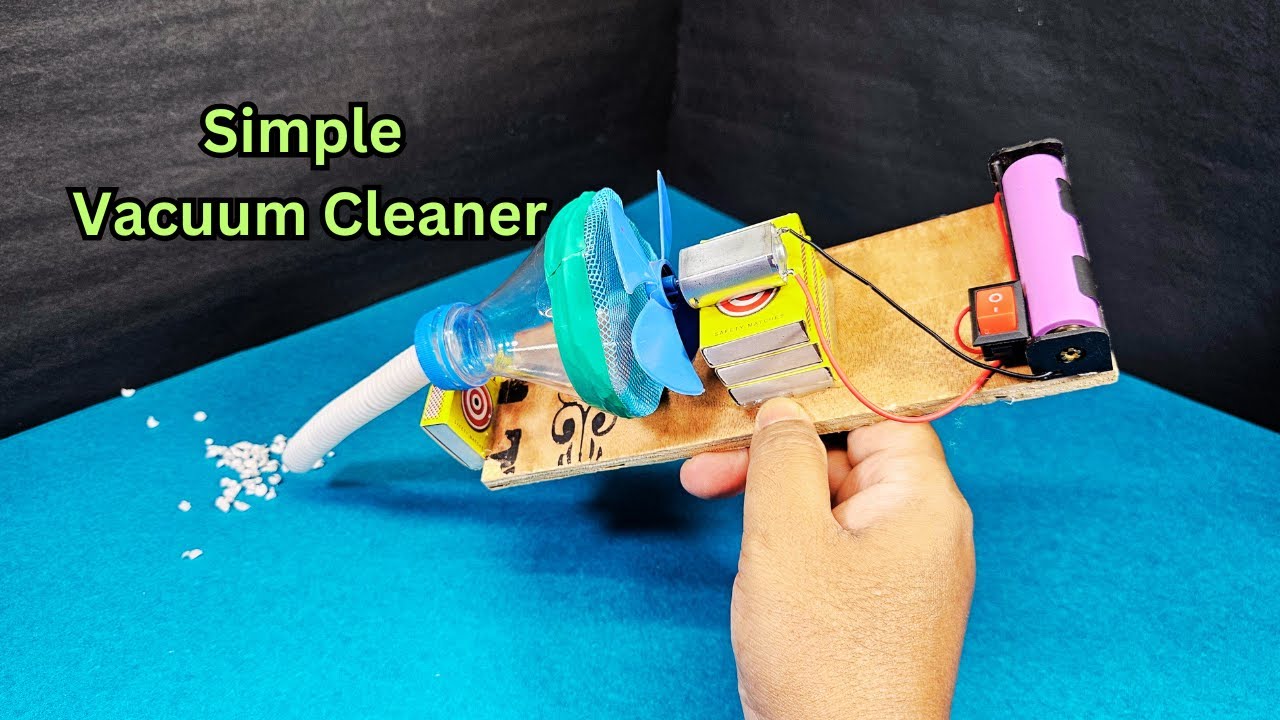 How to make Simple Vacuum Cleaner from Plastic Bottle || Vacuum Cleaner ...