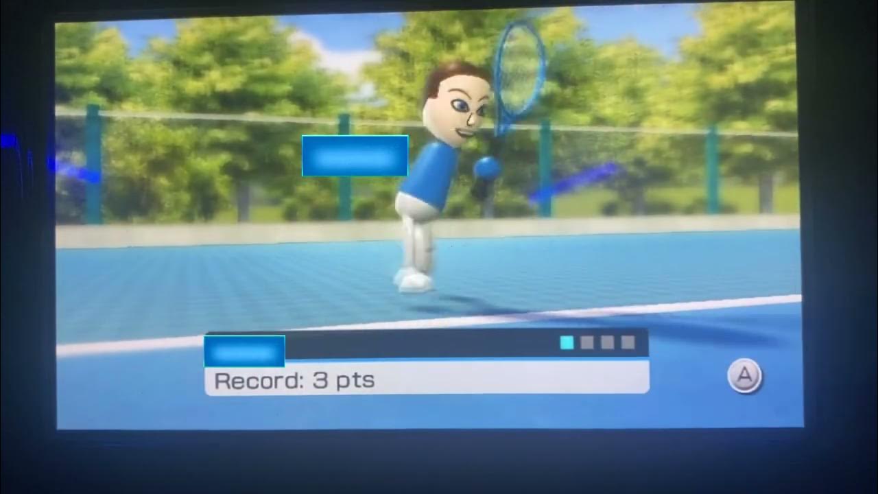 Wii sports tennis | training | target practice - YouTube