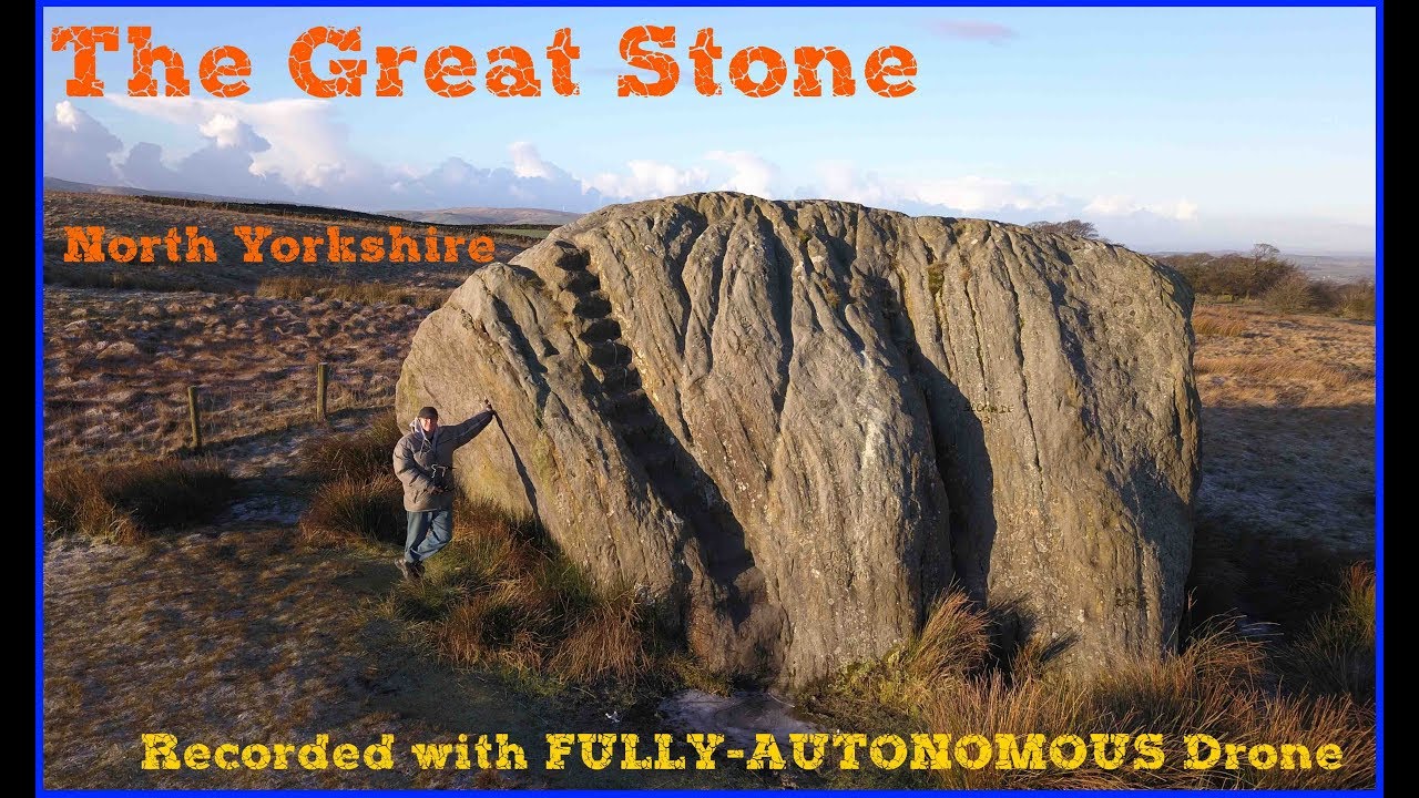 🌏 HISTORY BY DRONE...The GREAT STONE. Recorded with fully autonomous ...