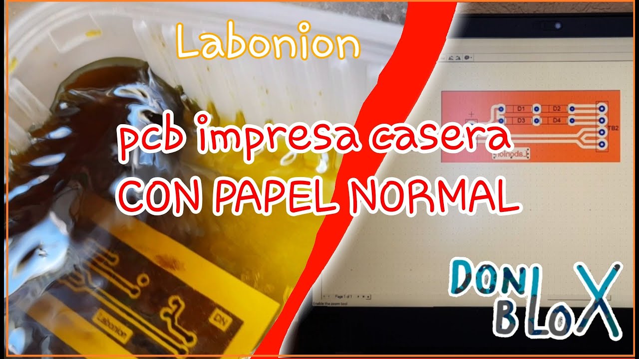 IMPRESION de ⚡PCB CASERA por POCO 💲DINERO💲 con PAPEL NORMAL - YouTube