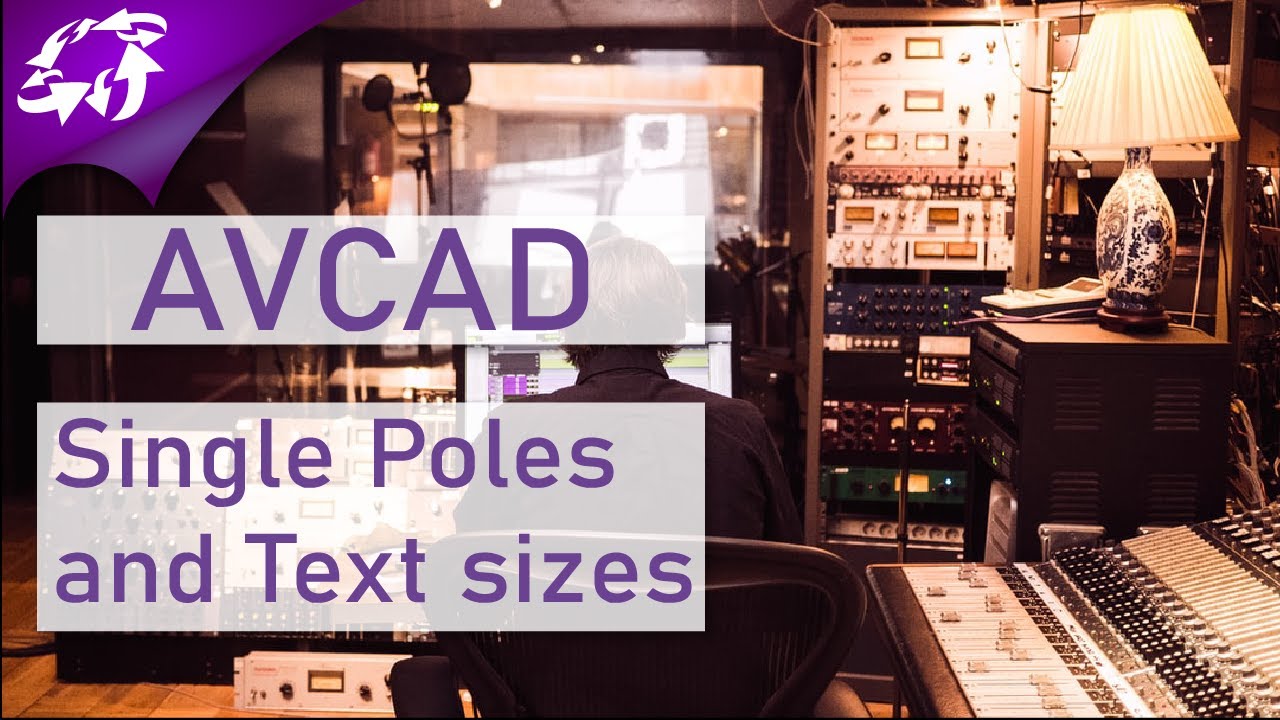 AVCAD - AVCAD for CAD - Single Poles and Text sizes - YouTube