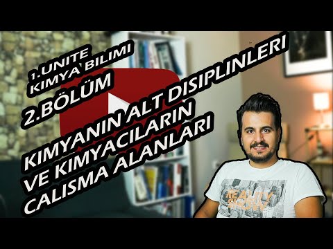 TYT KİMYA BİLİMİ  2. BÖLÜM( KİMYANIN ALT DİSİPLİNLERİ VE KİMYACILARIN ÇALIŞMA ALANLARI )