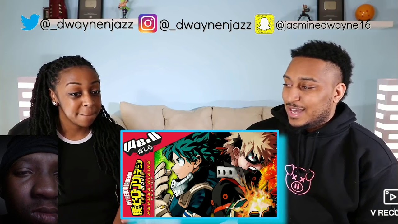 Reaction to Dwayne N Jazz My Hero Academia Movie Review - YouTube