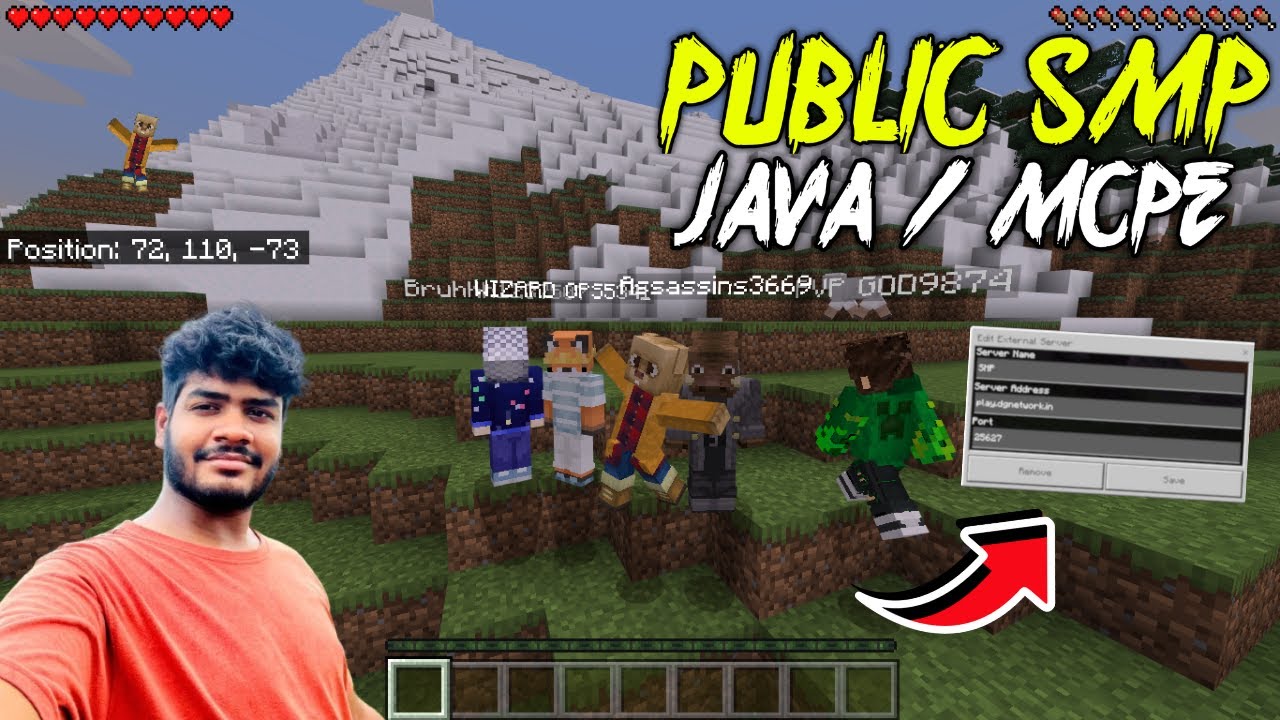 Minecraft SMP LIVE || PUBLIC SMP 24/7 JAVA + BEDROCK || PLAYING GAMES #live #minecraftlive - YouTube