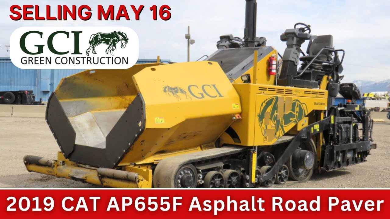 2019 Caterpillar AP655F Asphalt Paving Machine | May 16th Online ...