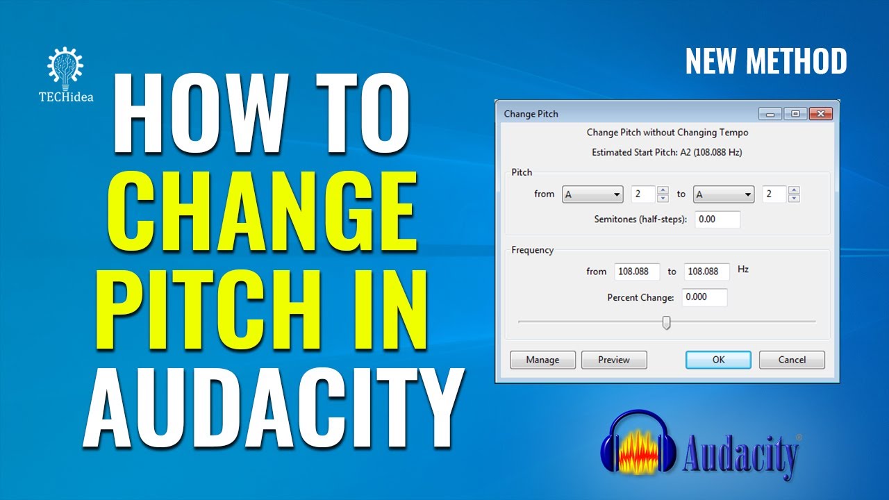 How to Change Pitch in Audacity 2025 [New Method] - YouTube