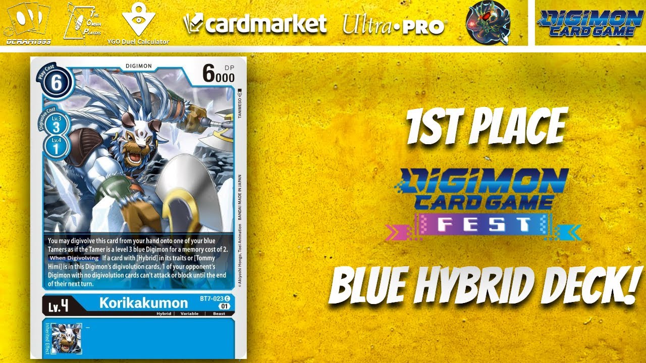 Digimon Card Game! 1st Place Digi Fest Blue Hybrid Deck! | Emanuele ...