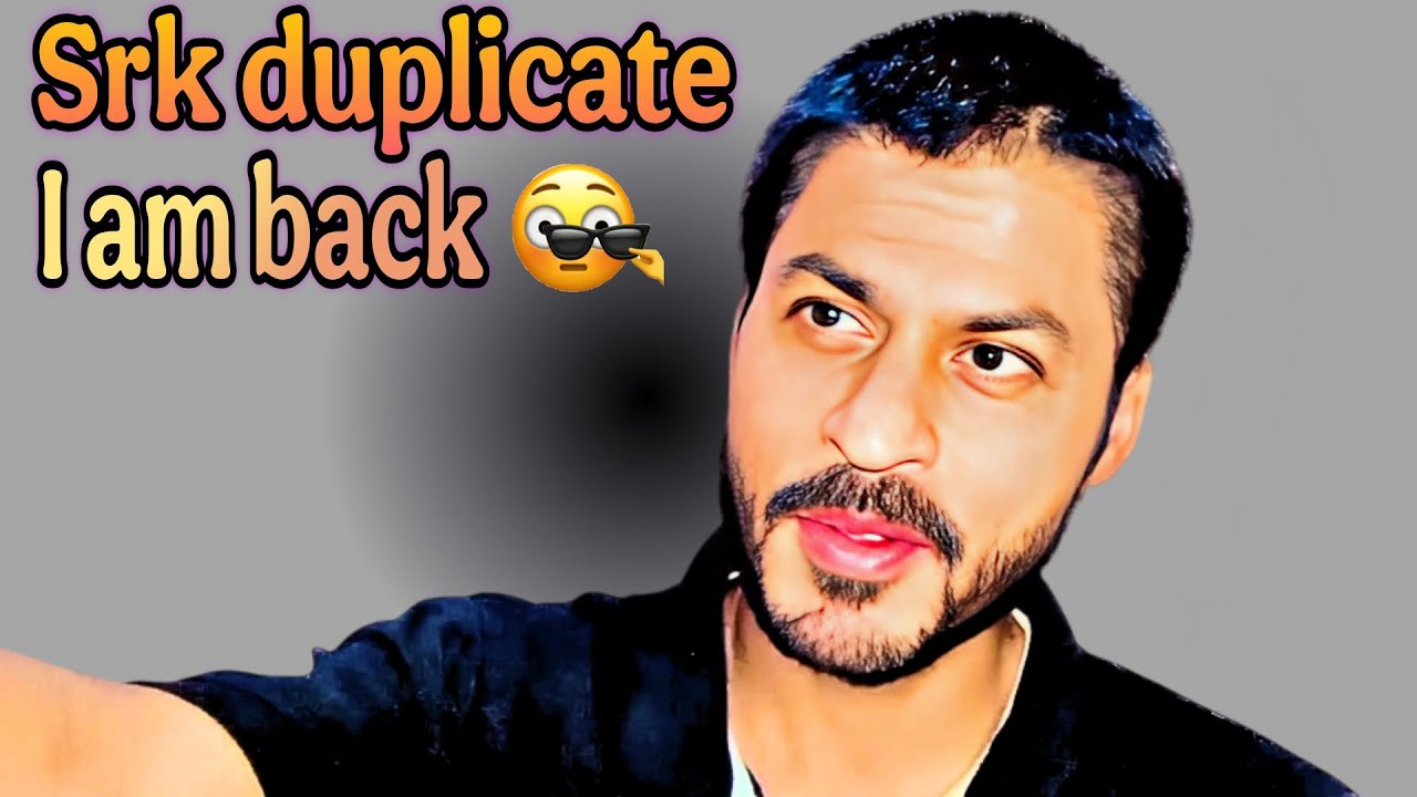 Srk duplicate back 😎 Shahrukh Khan duplicate is back on YouTube 😜 #srk ...