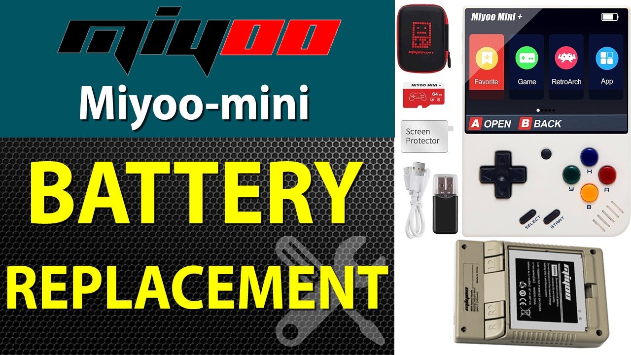 How to Replace the Battery on a Miyoo Mini Game Console - YouTube