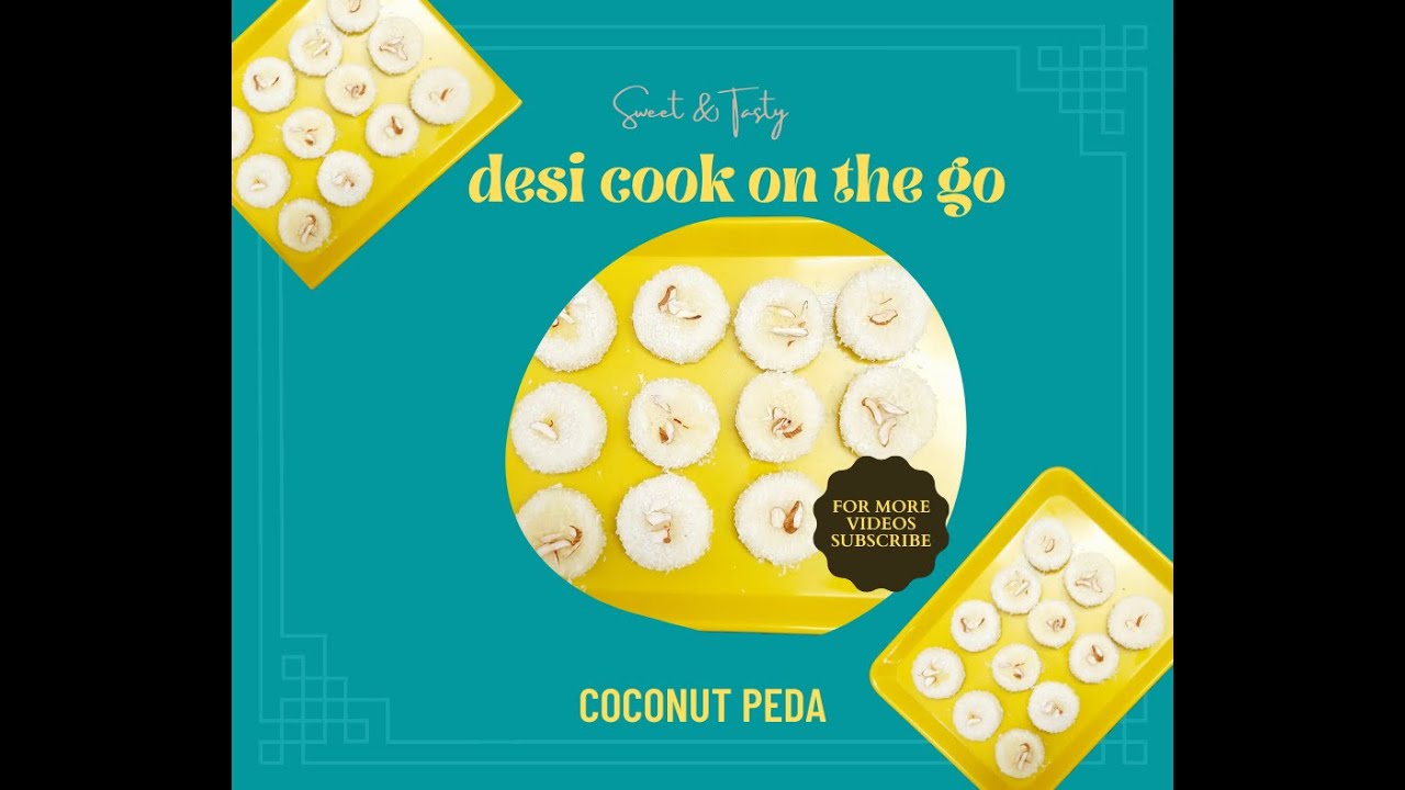 Coconut Ladoo Peda in 10 Min with minimum ingredients | Coconut Peda ...