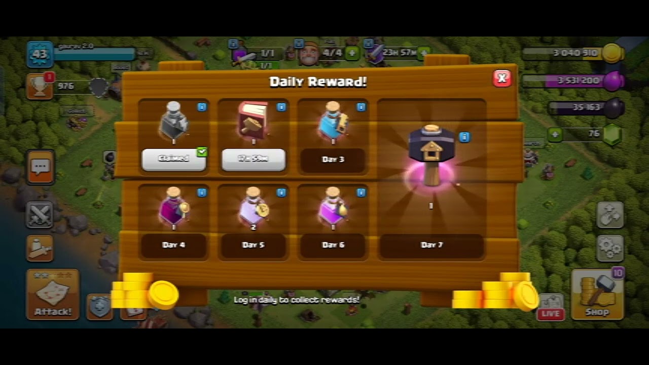 COC new update of loging in after 3 month - YouTube