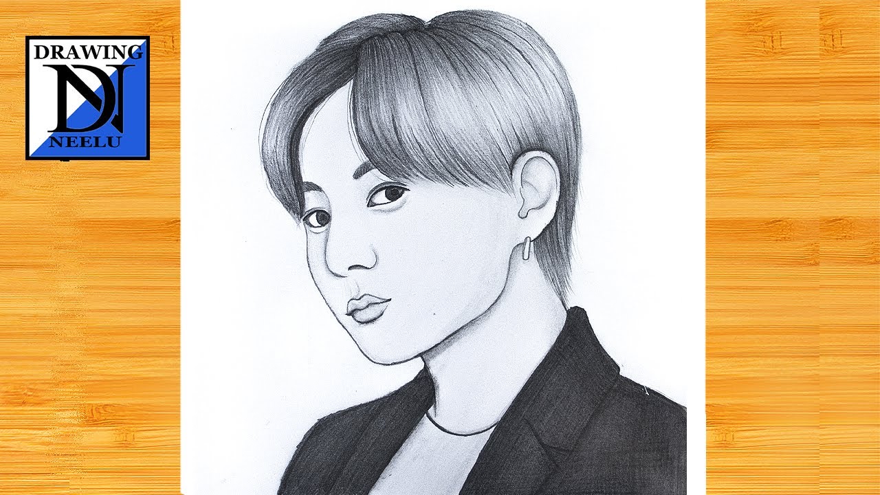 How to draw a BTS Boy - bts drawing || Drawing idea for beginner ...