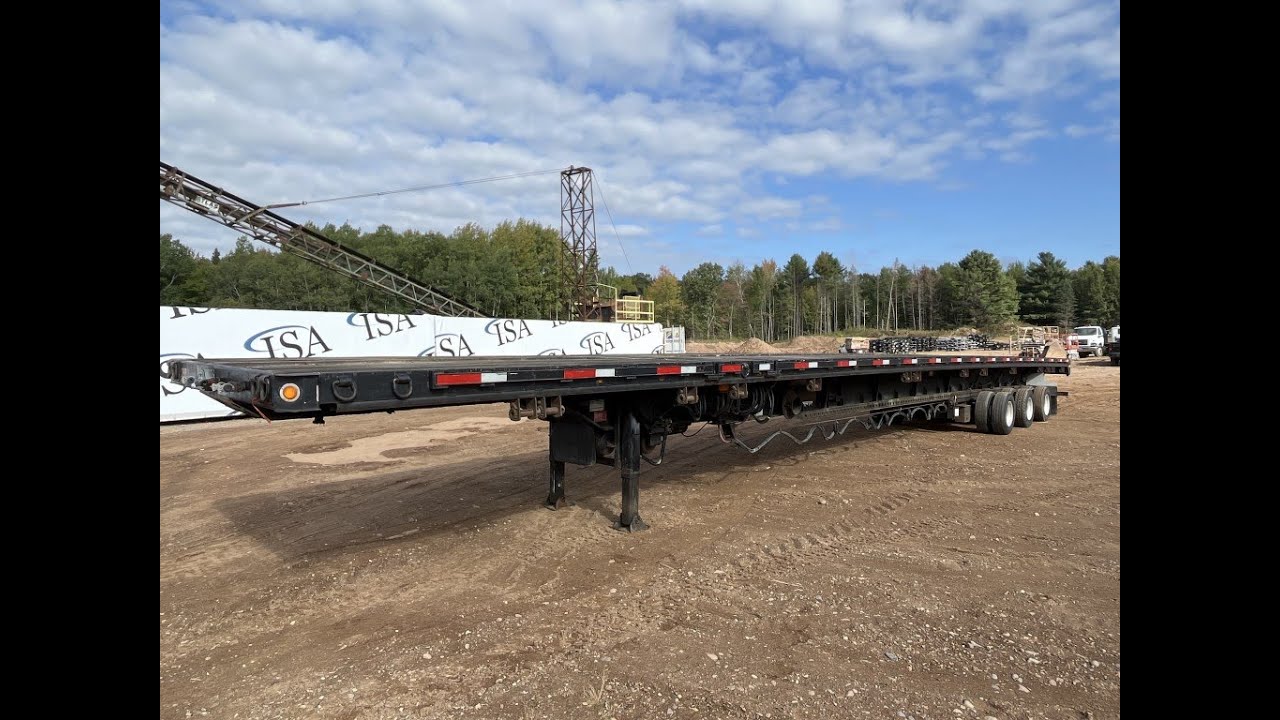 17985 - 2009 Manac Tri-Axle Steerable Extendable Flatbed Trailer Will ...