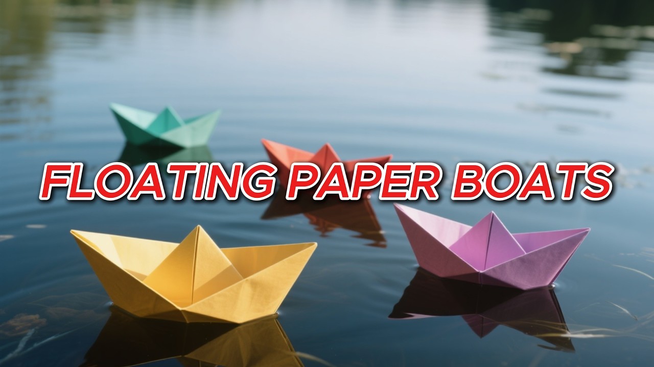 Floating Paper Boats Fun Water Science Adventure for Young Kids ...