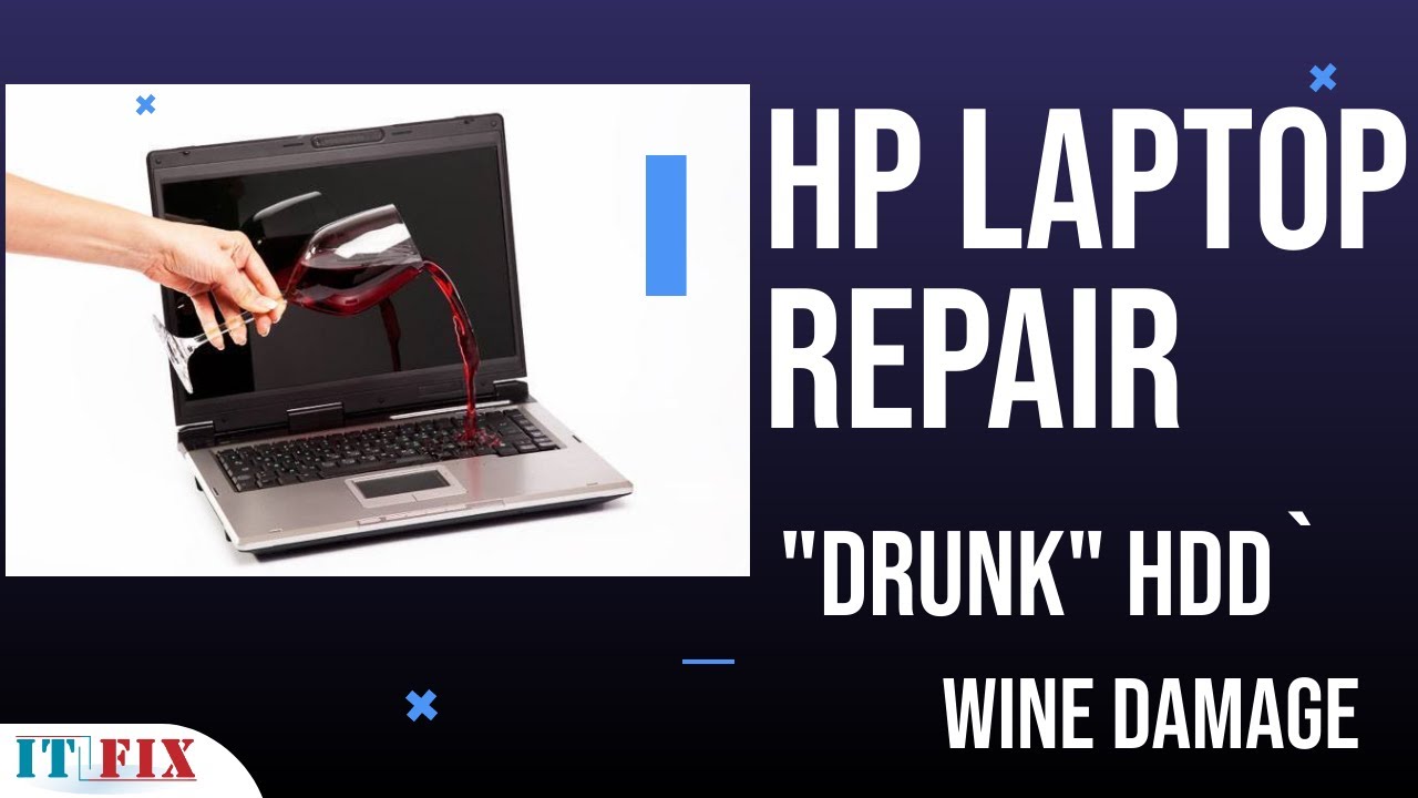 HP Laptop liquid damage repair and HDD repair - YouTube