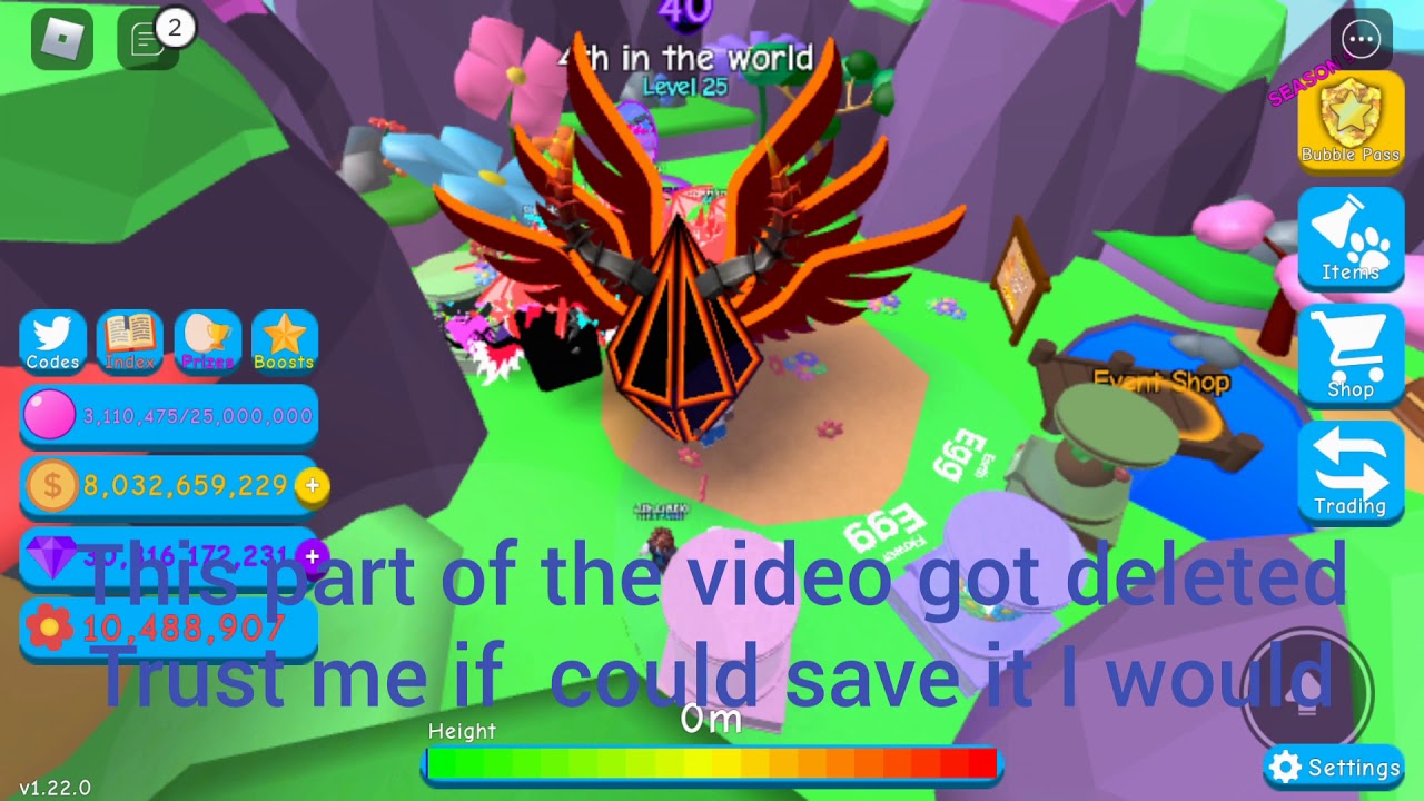 (Short video) Using giant chocolate chicken and Mythic shard. Shoutout ...