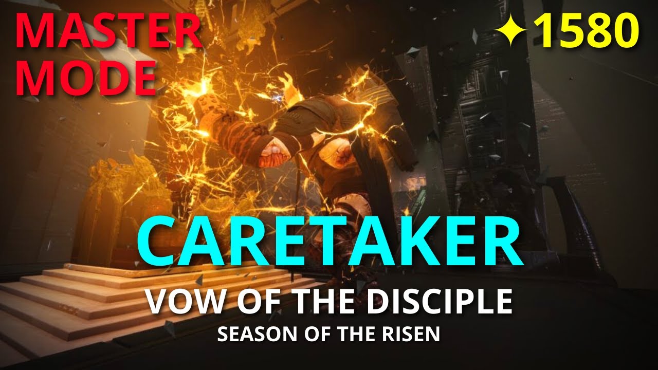 Caretaker Master Mode 1580 Vow of the Disciple | Destiny 2 (PS5) - YouTube