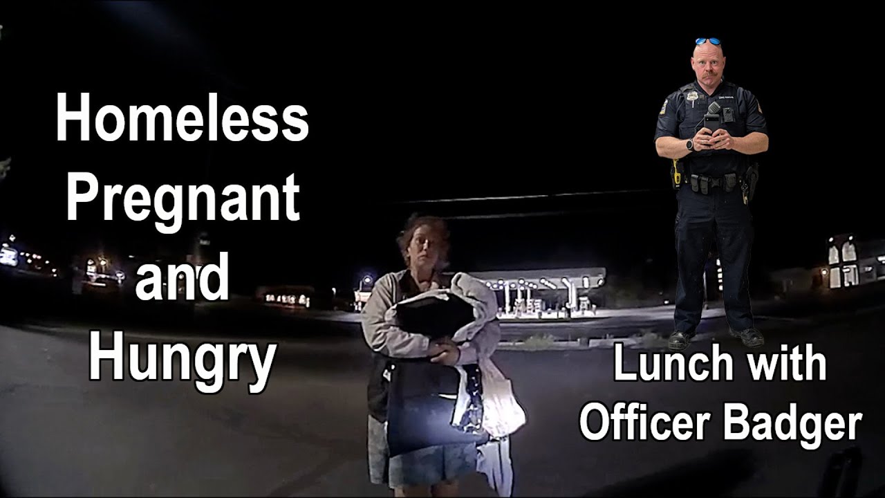 Officer Takes Homeless, Pregnant Woman to Lunch: Officer Badger - YouTube