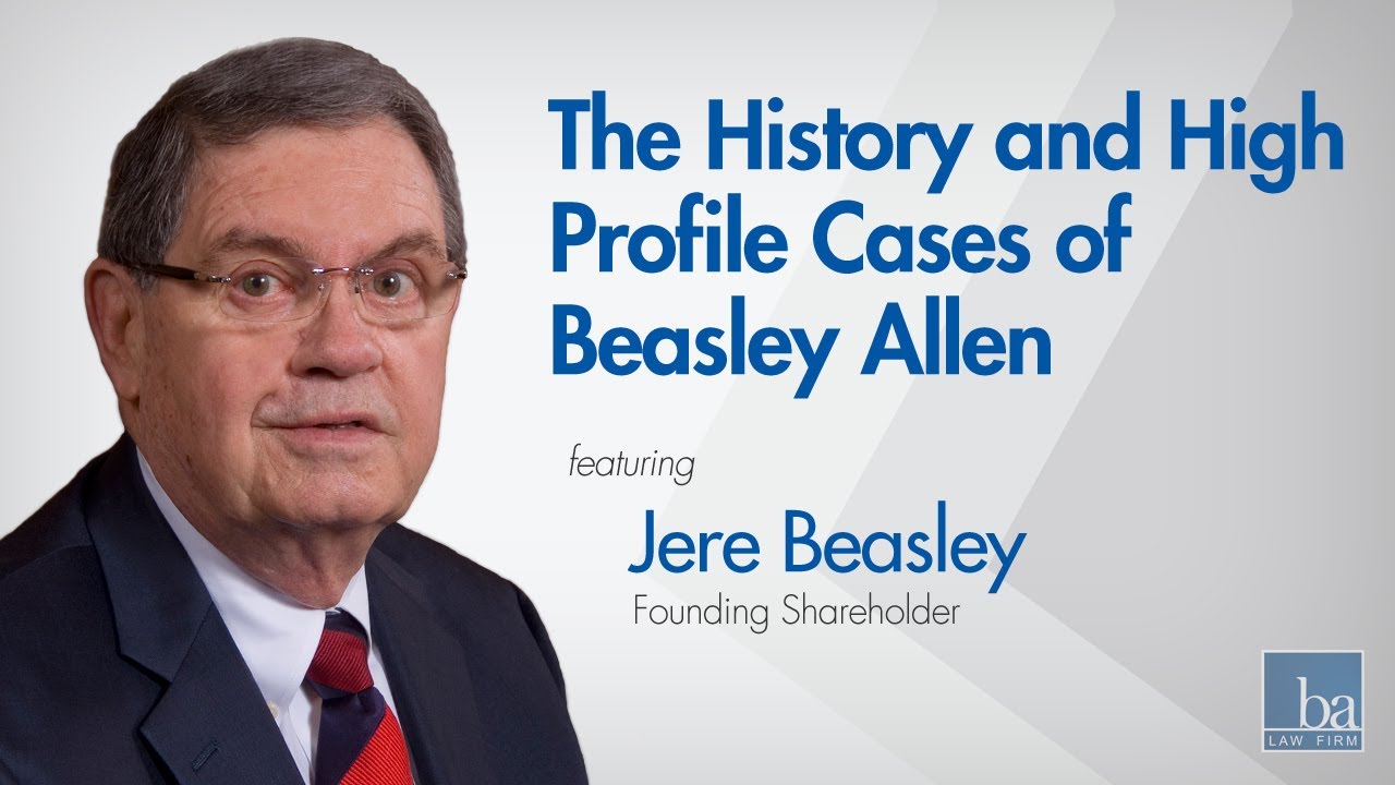 Jere Beasley speaks about the history and high-profile cases of Beasley ...