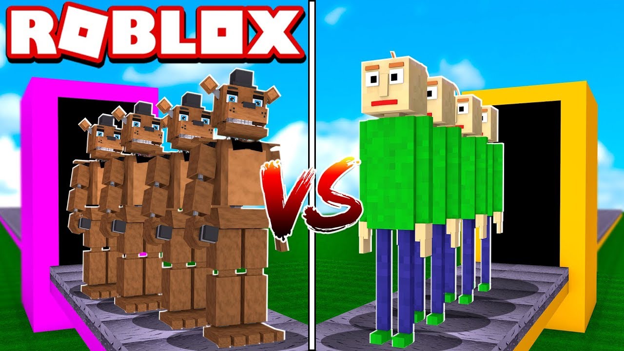 FÁBRICA DO BALDI VS FÁBRICA DO FREDDY NO ROBLOX! - YouTube