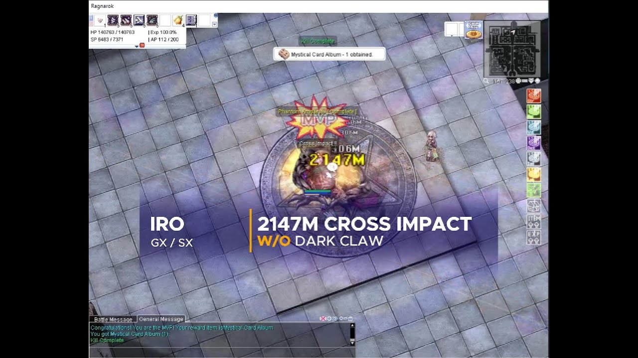 IRO - 2147m CROSS IMPACT W/O DARK CLAW #ragnarok - YouTube