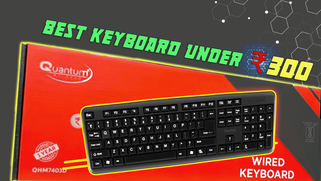 Best Keyboard Under ₹ 300 ⚡ Review in Hindi - YouTube