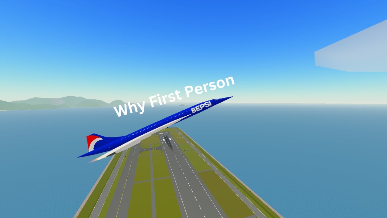 Flying The Concord Plane in First Person in PTFS - YouTube