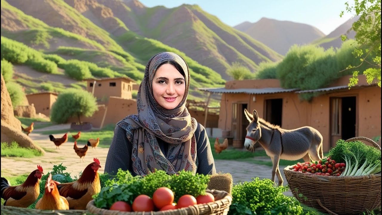 Village Life Cooking Donkey Riding glass meat - YouTube