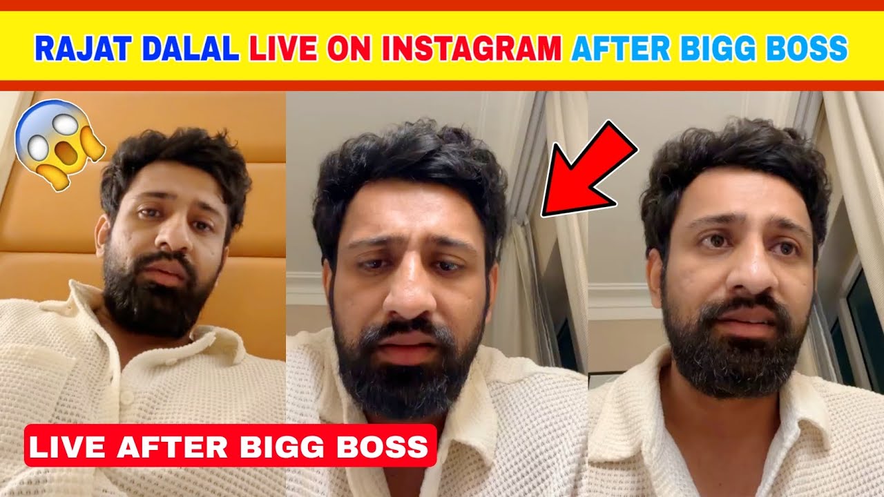 OMG!🤯 Rajat Dalal FIRST LIVE After Bigg Boss EVICTION | Rajat Dalal LIVE On Instagram | Rajat ...