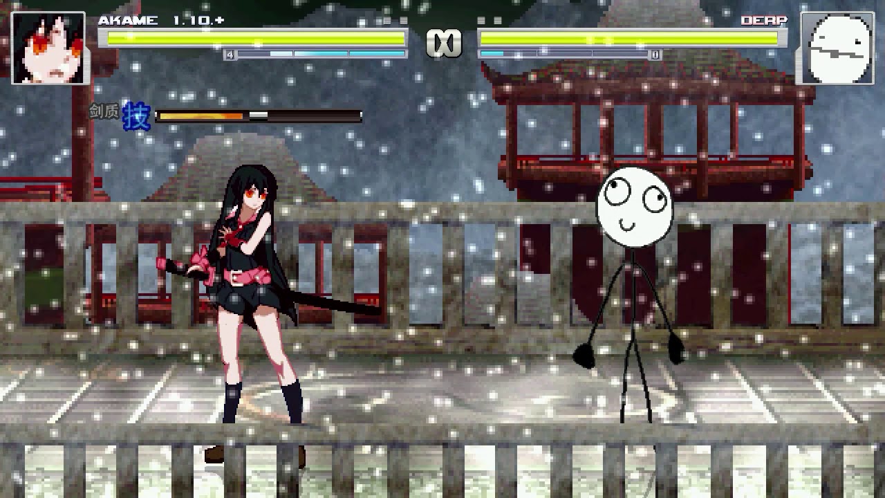 AN Mugen Request #1946: Akame VS Derp - YouTube