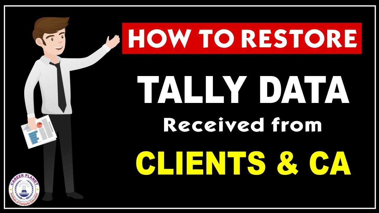 Tally ERP 9- How to Restore Tally Data Received from CA - YouTube