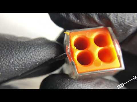 How to re-use WAGO push-in spliced wire connectors - YouTube