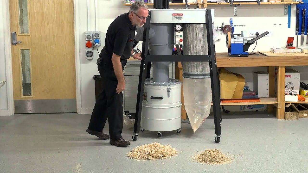 Axminster Trade Series T-2000CK-200H 2hp Cyclone Extractor - YouTube