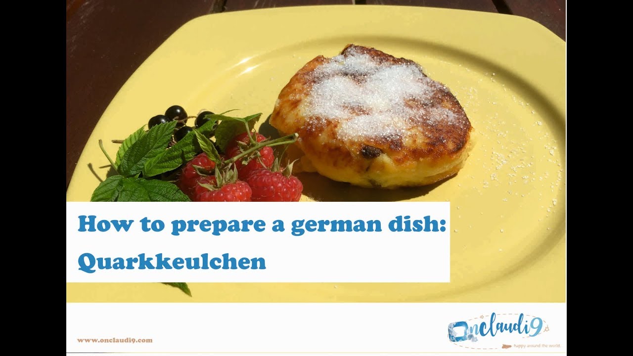 German food: How to make Quarkkeulchen - YouTube