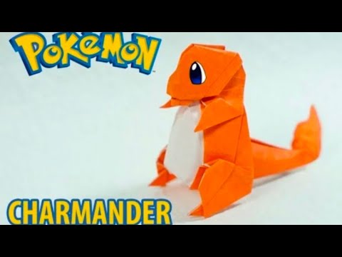 Paper Pokémon - Origami Charmander Tutorial - YouTube