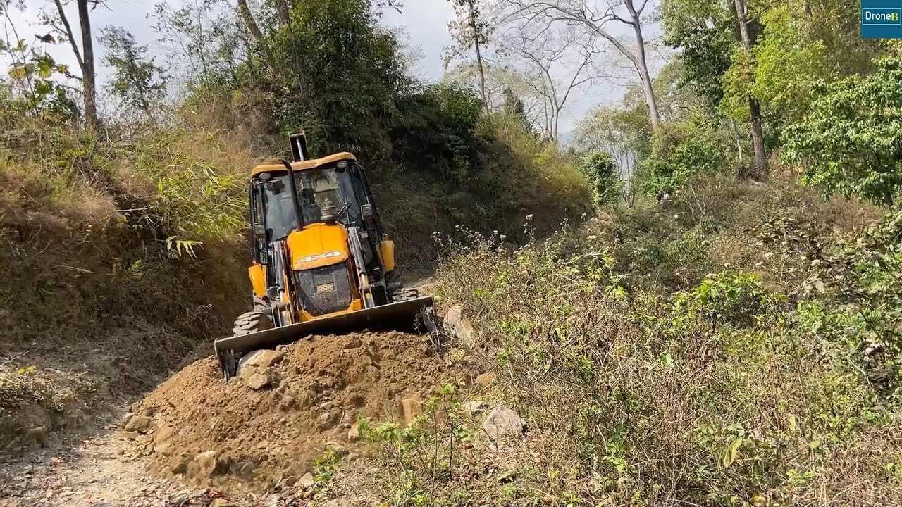 Final Smoothing Mountain Narrow Road Connecting to SUSPENSION BRIDGE ...