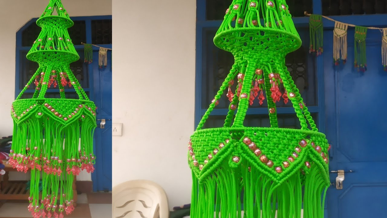 New design of macrame jhumar 2020 - YouTube