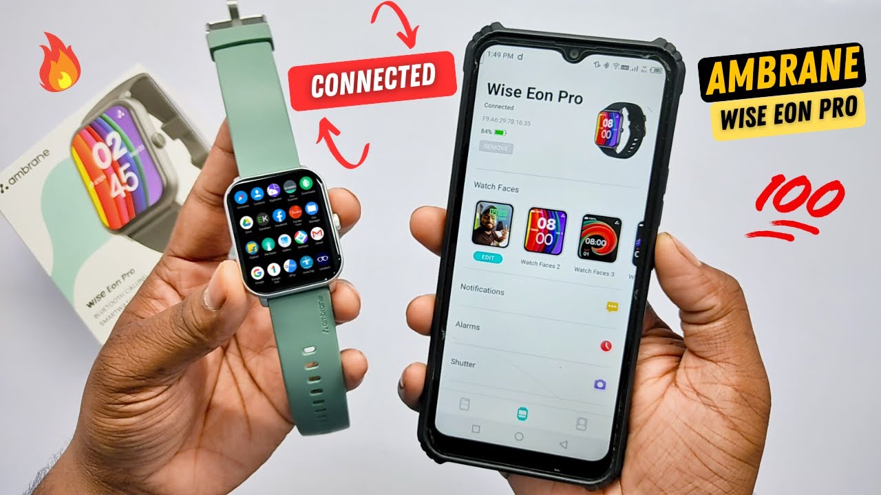 How To Connect Ambrane Wise Eon Pro Smartwatch with Phone? | Da Fit App ...