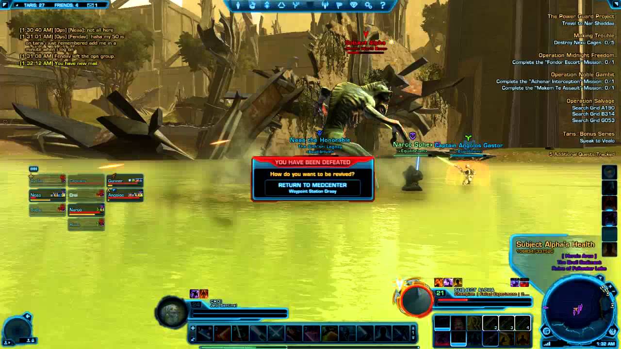 SWTOR - Taris World Boss Fight - Subject Alfa - YouTube