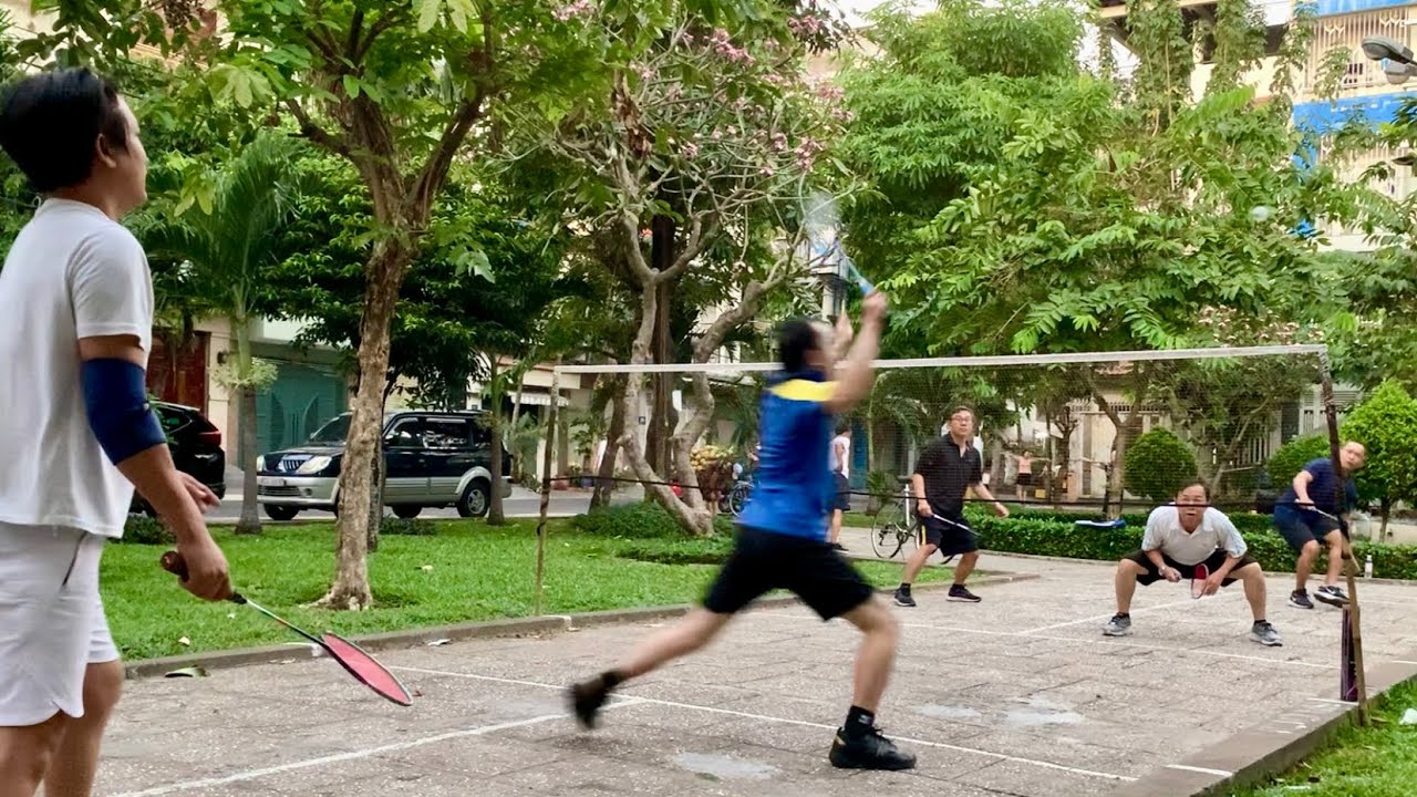 Play badminton outdoor | Men 2 vs 3 | 27 February 2024 | No copyright ...