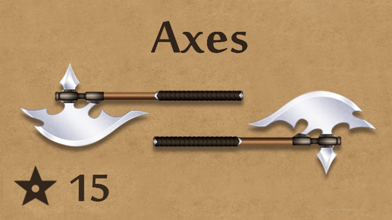 Shadow Fight 2 - AXES- Weapon Test - YouTube