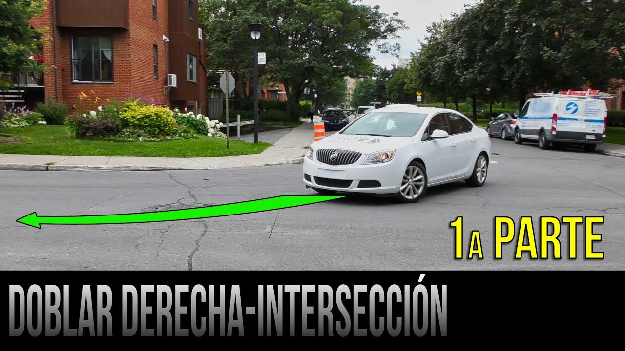 Cómo girar a la derecha en una intersección- 1ra parte - YouTube