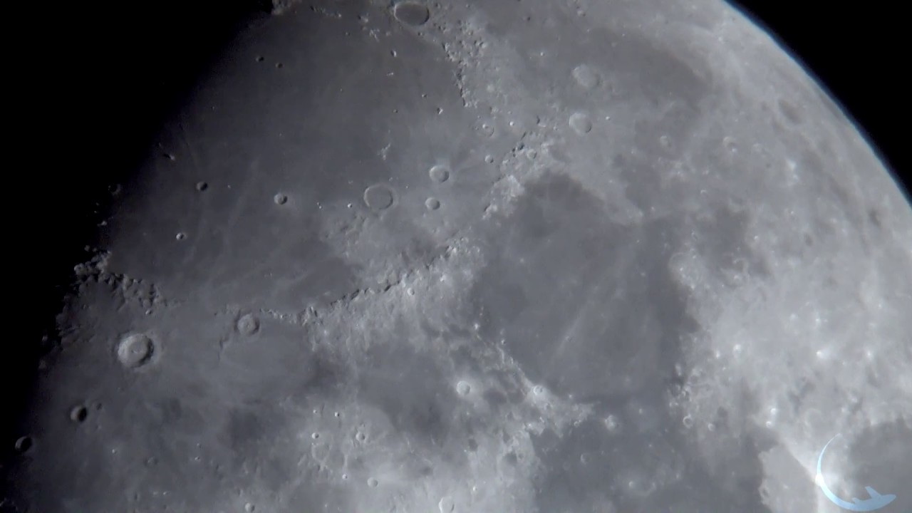The Moon with two Skywatcher telescopes - YouTube
