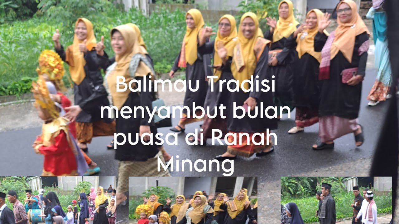 Arak arak balimau tradisi di Ranah Minang memyambut bulan suci Ramadhan ...