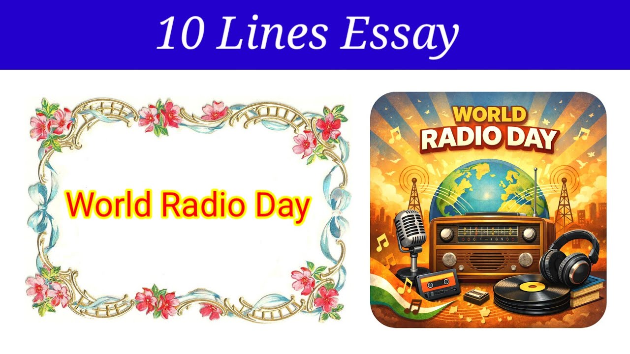 10 Lines Essay on World Radio Day in English | World Radio Day essay in ...