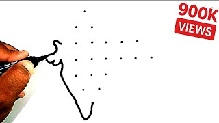 How to india Map Drawing | How to draw India map With D... | Doovi