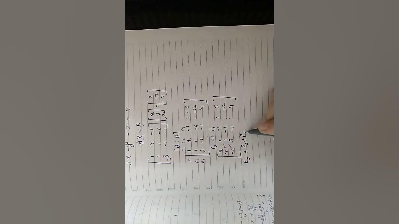 Complete pivoting in gauss elimination method - YouTube